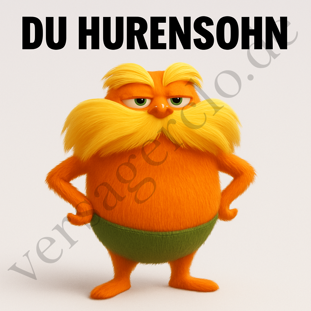 Du Hurensohn Meme Sticker| VersagerClo